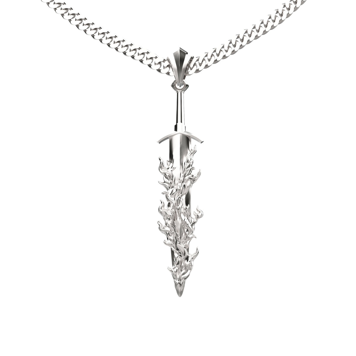 Flame Sword Pendant – DEATH BY JEWELRY™